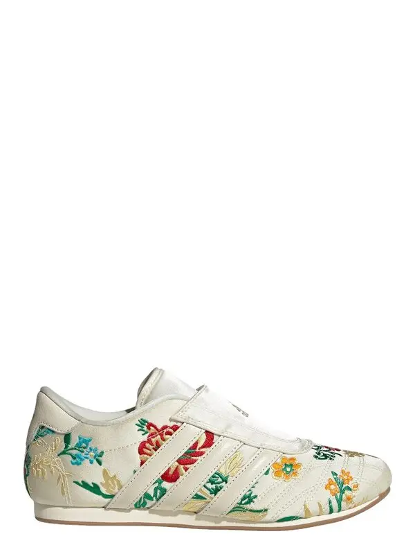 Adidas Taekwondo Floral Embroidery - Cream White/gold Metallic/gum