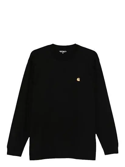 Carhartt Chase Long Sleeve T-shirt - Black/gold