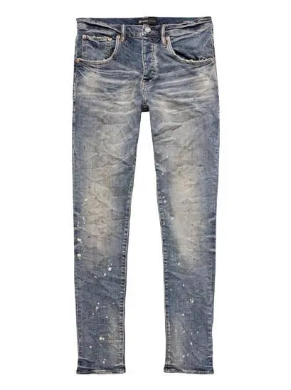 PURPLE BRAND Vintage Spotted Jeans - Indigo
