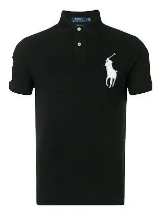 Polo Ralph Lauren Short Sleeve Big Pony Mesh Polo Shirt - Black