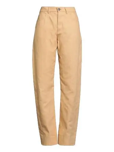 JIL SANDER Cotton-linen Straight-leg Pants - Beige