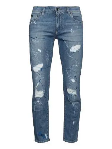 Dolce & Gabbana Cotton-blend Skinny Jeans - Blue