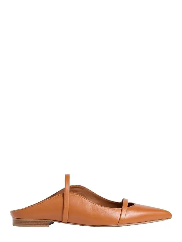 MALONE SOULIERS Maureen Leather Flats - Brown