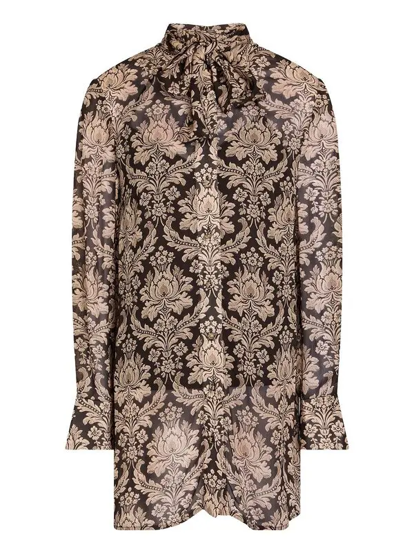 Zimmermann Floral-print Chiffon Shirt - Beige