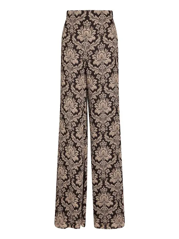 Zimmermann Floral-print Wide-leg Pants - Beige