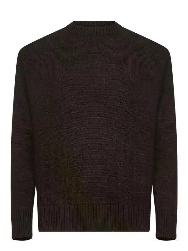 D4.0 Ribbed Crew Neck Sweater - Brown