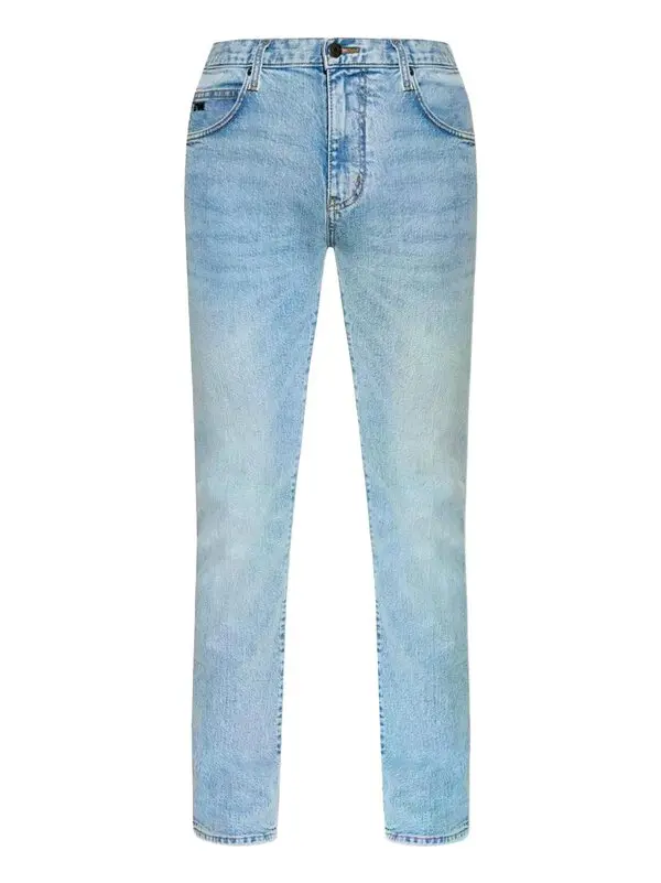 Emporio Armani Logo-motif Jeans - Blue