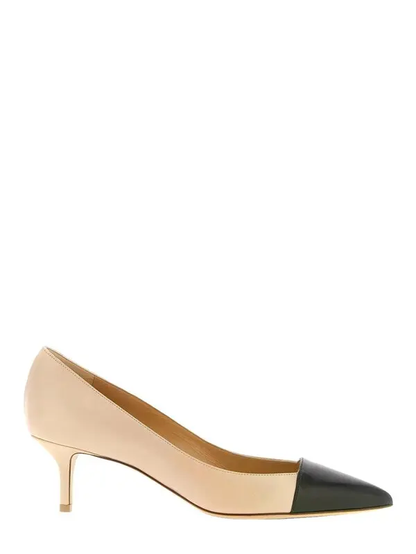 FRANCESCO RUSSO 55mm Contrast-toe Pointed Pumps - Pink