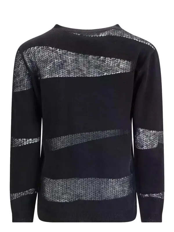 Fabiana Filippi Mesh-insert Sweater - Black