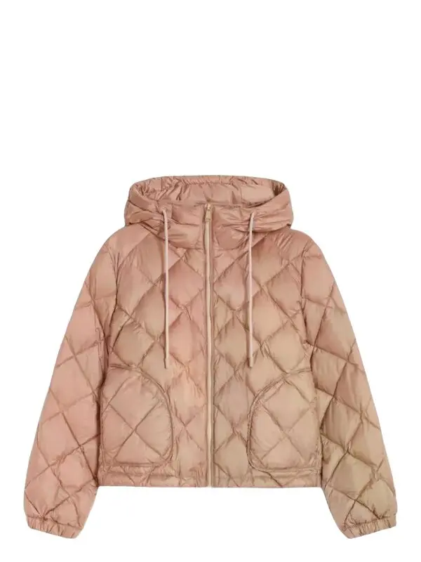 Max Mara Quilted Hooded Jacket - Pink