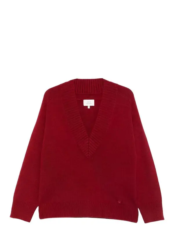 Loulou De Saison V-neck Cashmere Sweater - Red