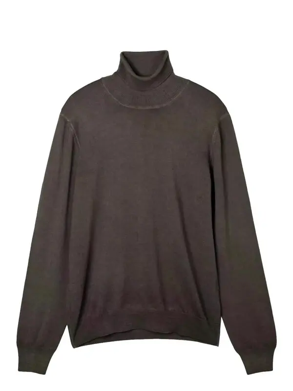 GRAN SASSO Wool Turtleneck Sweater - Brown
