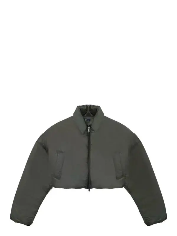 Y’s Zip-front Cropped Jacket - Green