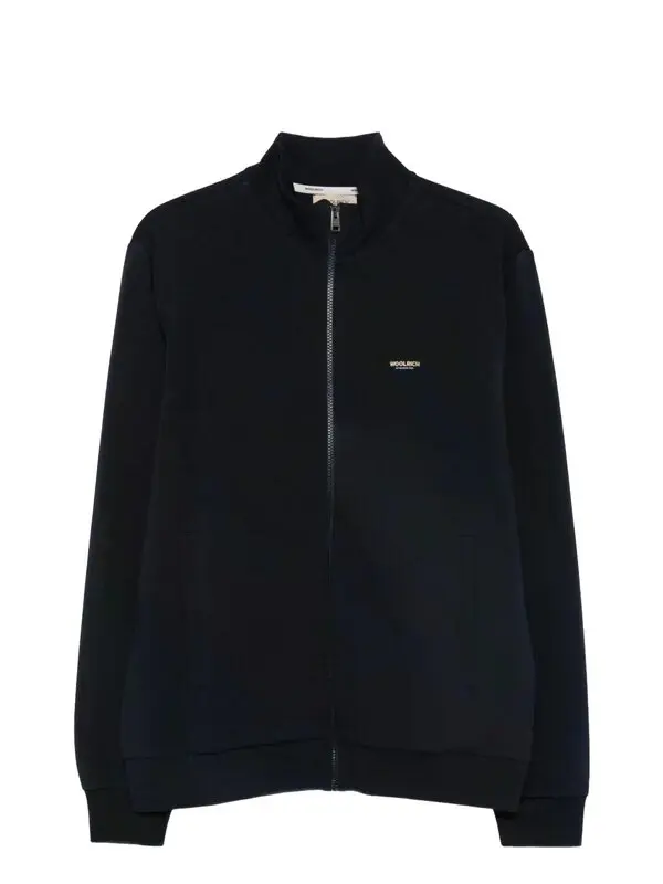 Woolrich Zip-up Turtleneck Sweatshirt - Blue