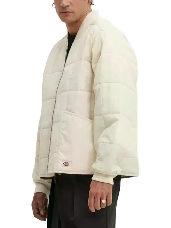Dickies Scobey Quilted Bomber Jacket - White