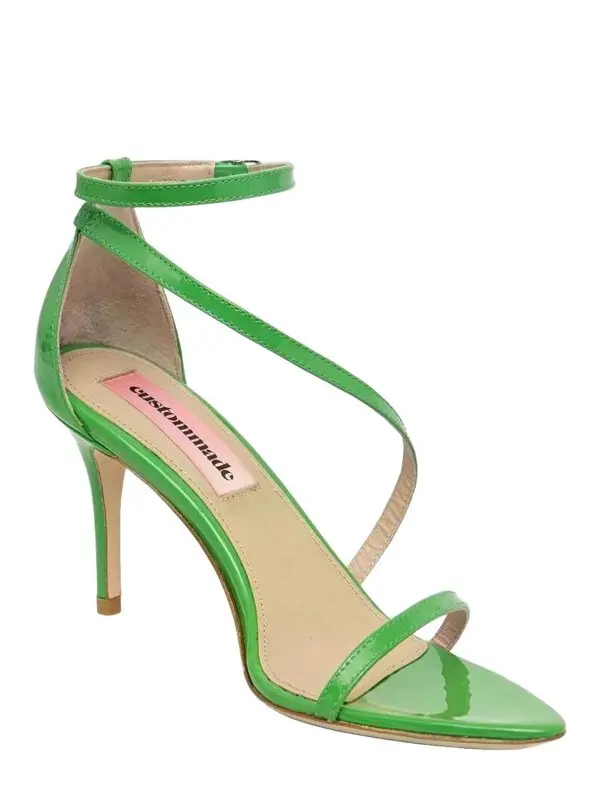 CUSTOMMADE Ankle-strap Pointed-toe Heeled Sandals - Green
