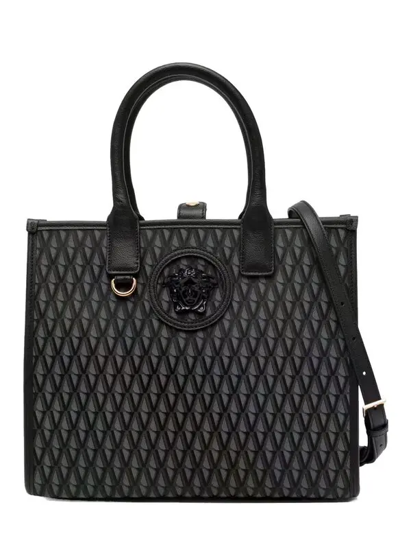 Versace Small Allover La Medusa Tote Bag - Grey