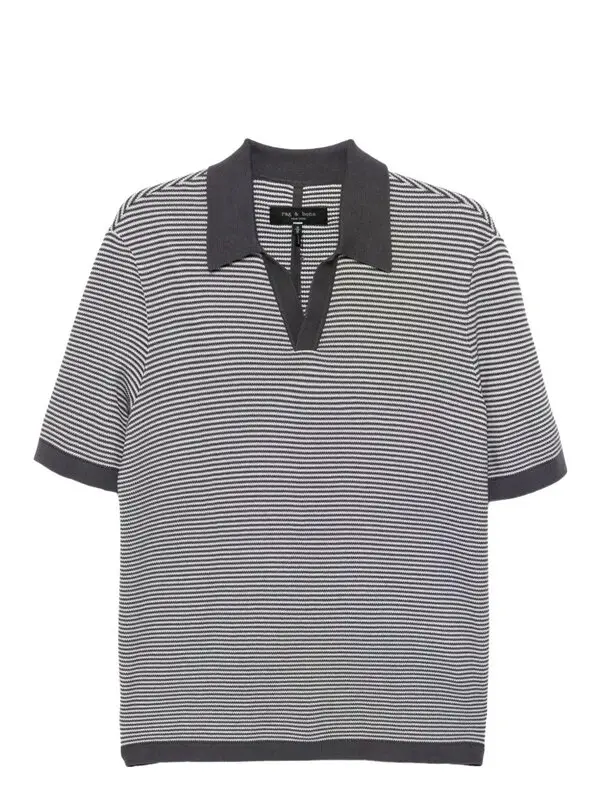 Rag & Bone Harvey Polo Shirt - Grey