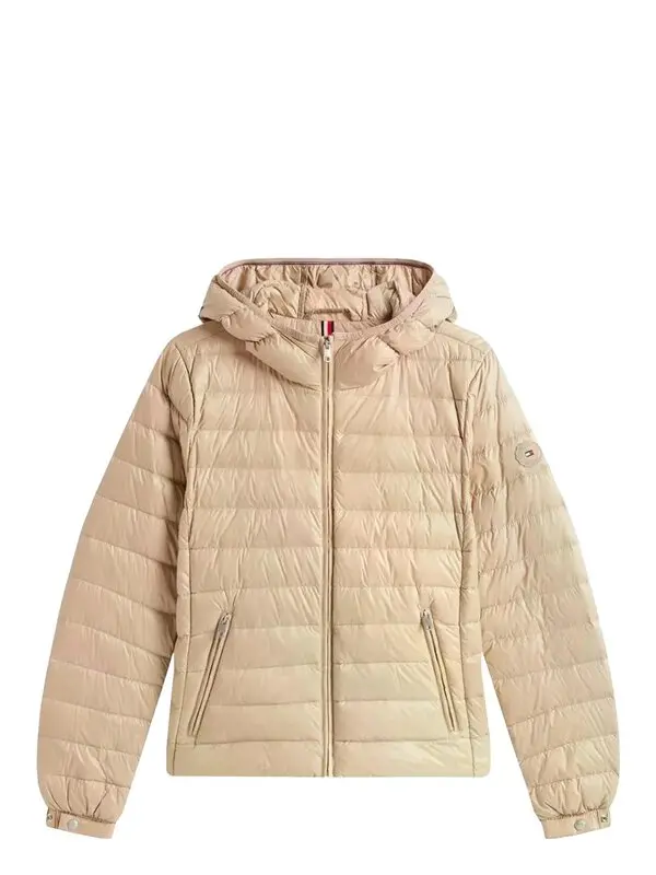 Tommy Hilfiger Quilted Hooded Jacket - Neutrals