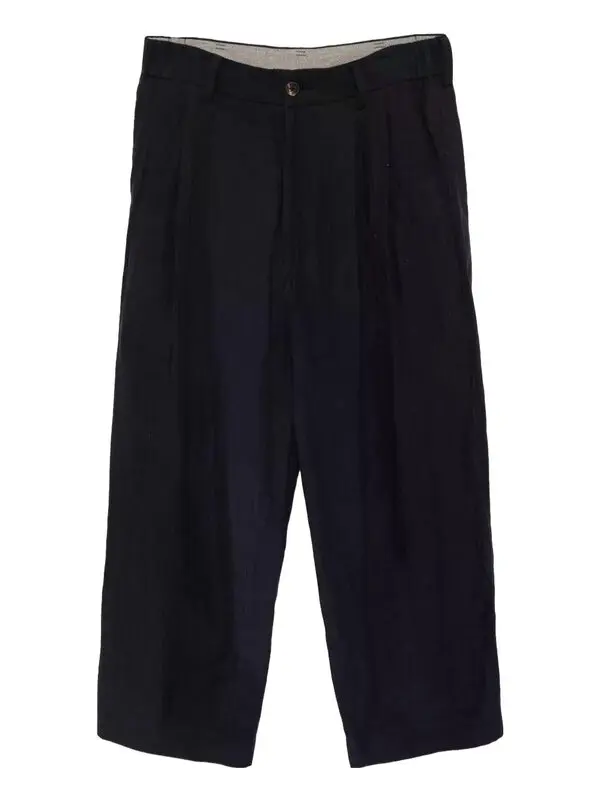 ZIGGY CHEN Linen Trousers - Blue