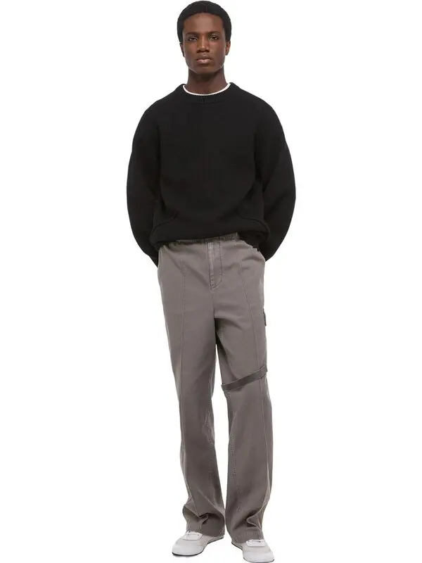 Helmut Lang Relaxed Cargo Trousers - Stone