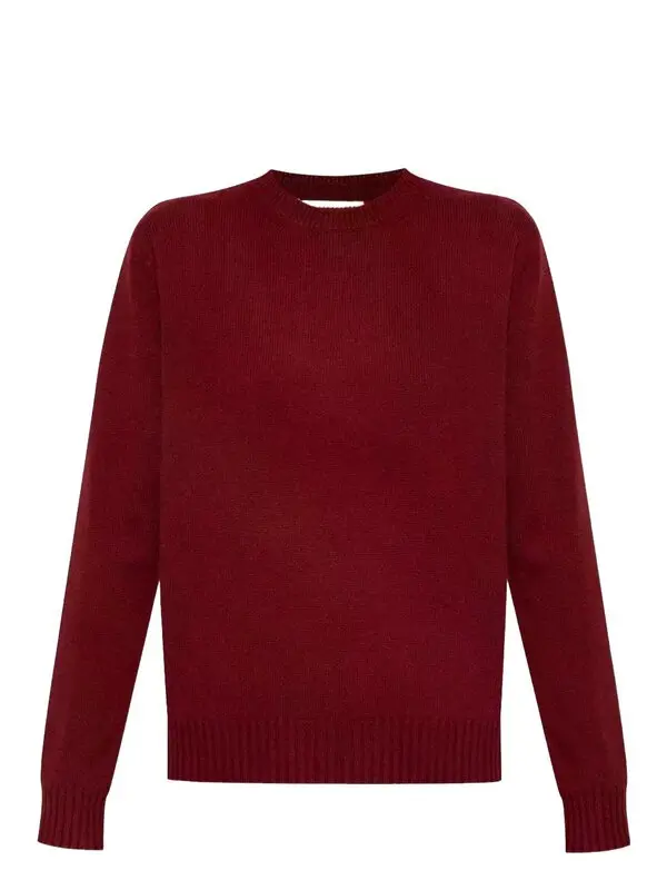 Max Mara Crew-neck Cashmere Sweater - Red