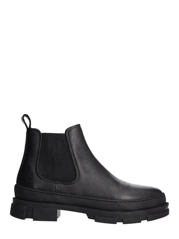 SUMMERY COPENHAGEN Elastic-panelled Chelsea Boots - Black