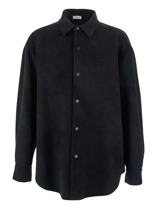 Fear Of God Button-fastening Wool Shirt - Black