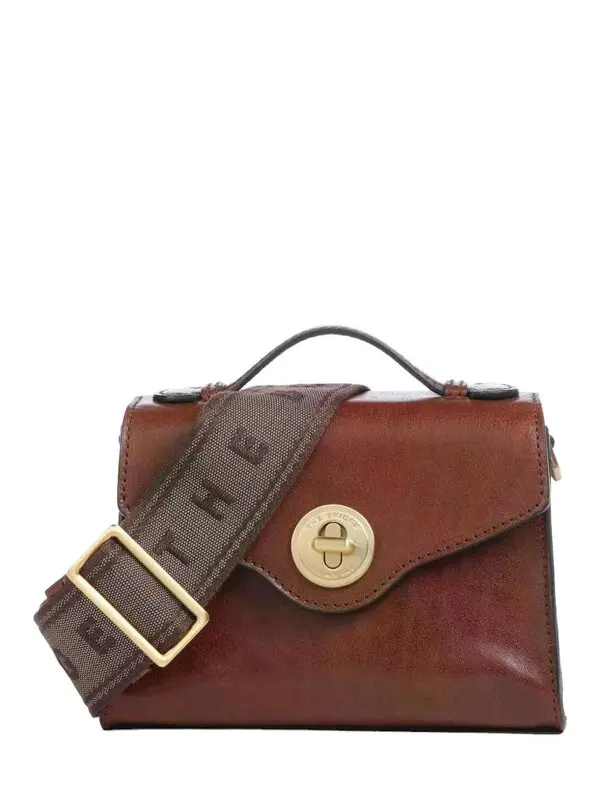 THE BRIDGE Flap-front Leather Tote - Brown