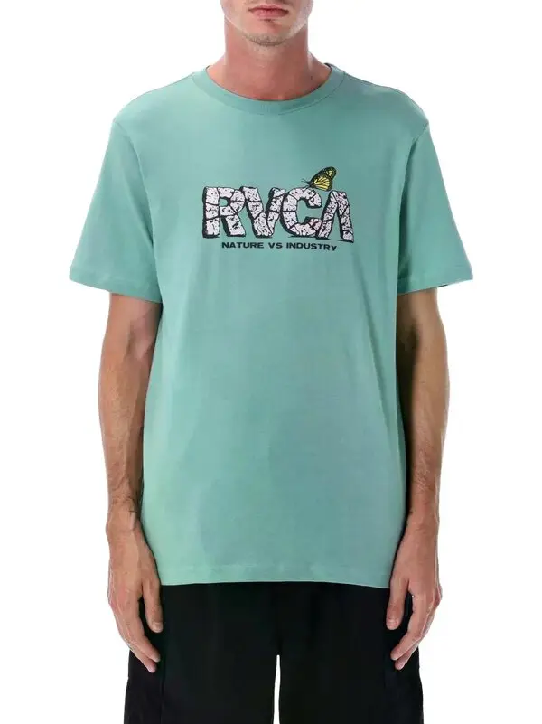 Rvca Graphic-print Cotton T-shirt - Green