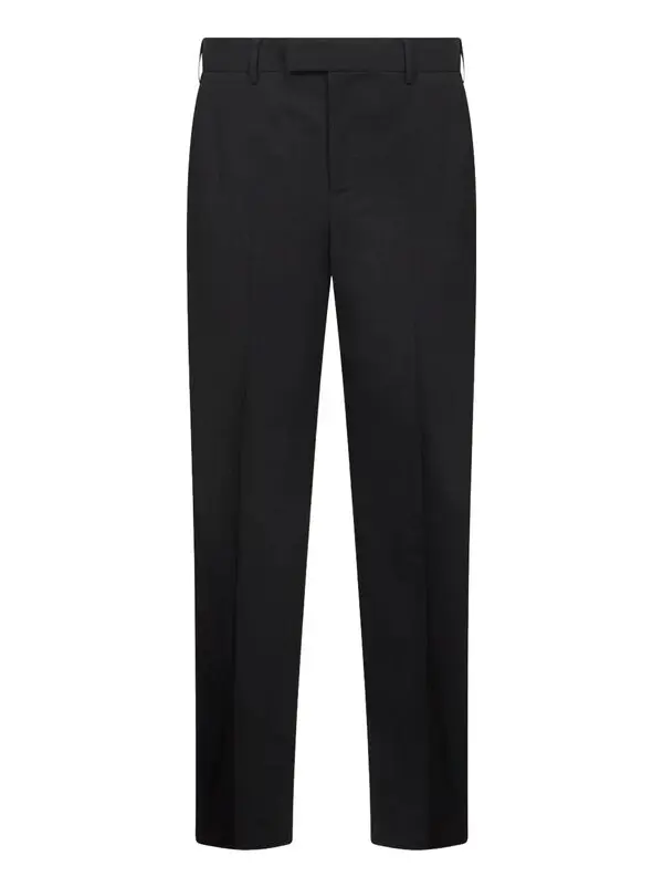 PT TORINO Wool-blend Trousers - Black