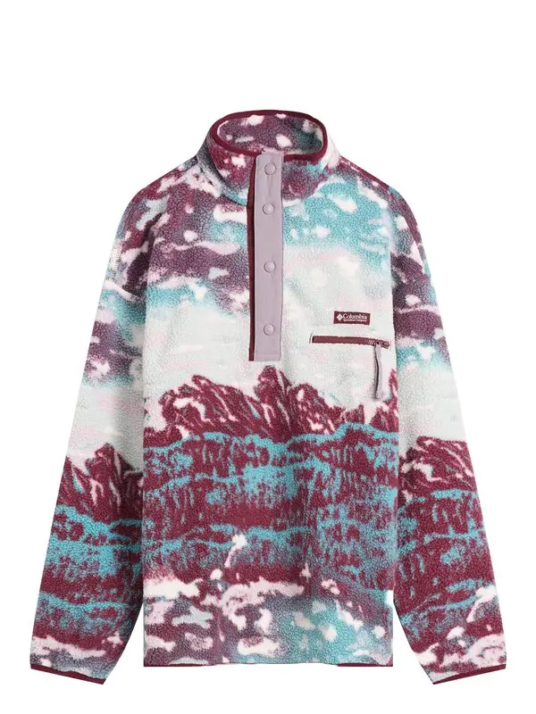 Columbia Helvetia™ Ii Printed Half Snap Fleece - Rich Wine Sisters