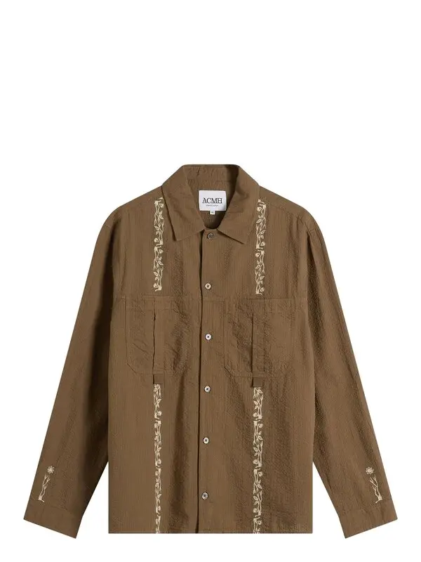 ACMH BY MAGIC CASTLES Newell Overshirt - Coffee Brown