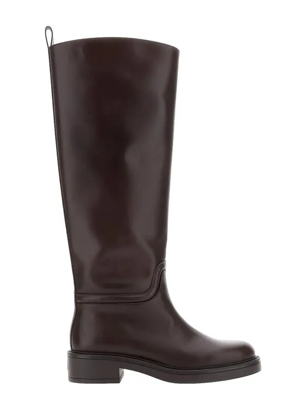 STUART WEITZMAN Celia Knee-high Leather Boots - Brown