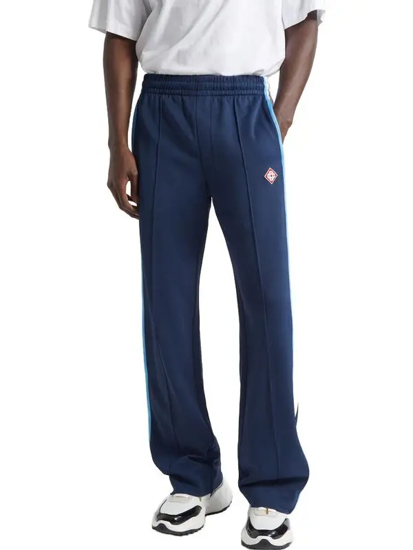Casablanca Textured Track Pants - Navy/white