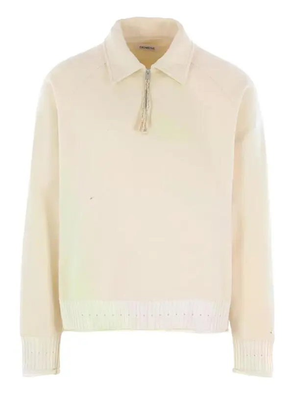 DIOMENE Half-zip Polo Shirt - Neutrals