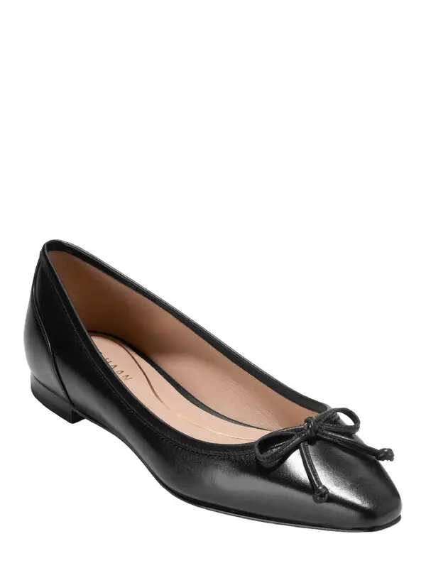 Cole Haan Paget Ballet Flat - Black Leather