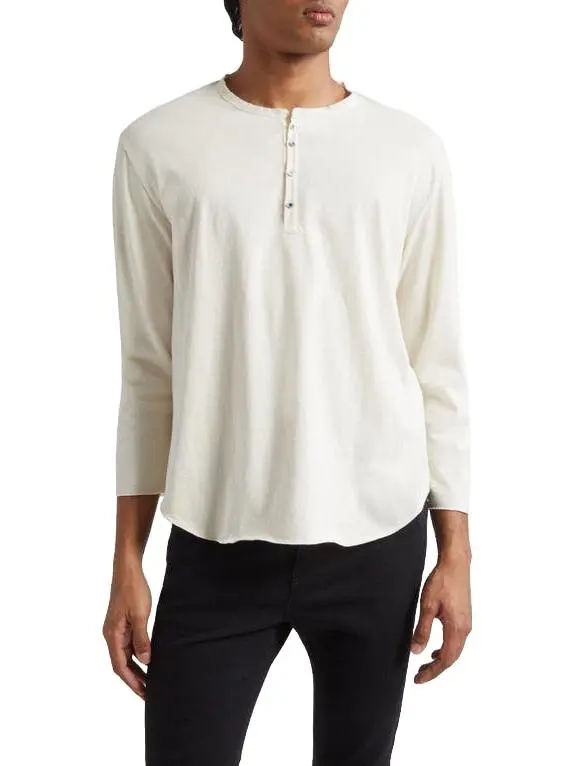 UNDERCOVERISM Eye Button Henley - Cream