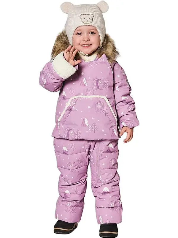 DEUX PAR DEUX Baby Snug Winter Suit - Purple