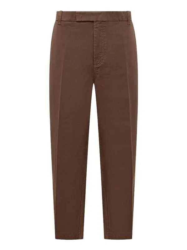 Thom Browne Cotton Trousers - Brown