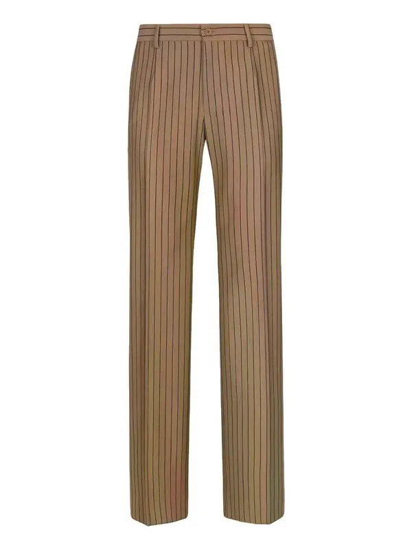 Dolce & Gabbana Pinstripe Trousers - Brown