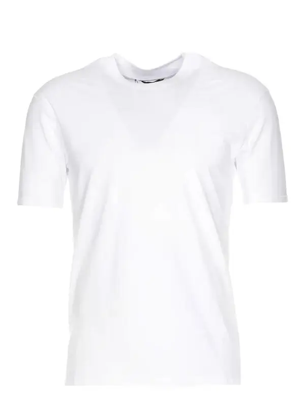 HOSIO Crew-neck Short-sleeve T-shirt - White