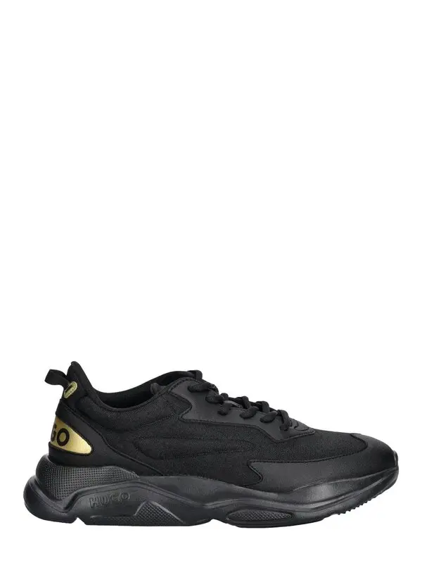 Hugo Leon Logo-detail Chunky Sneakers - Black