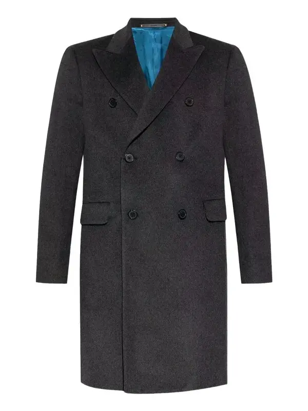 Paul Smith Double-breasted Wool Coat - Grey