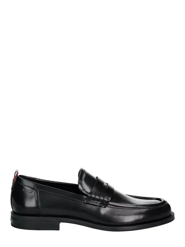 Hugo Leather Penny Loafers - Black