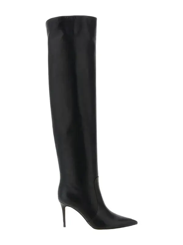 GIANVITO ROSSI 85mm Hansen Cuissard Pointed-toe Boots - Black
