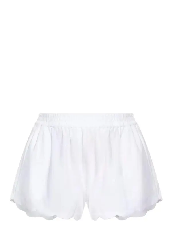 Marysia Scallop Hem Shorts - White