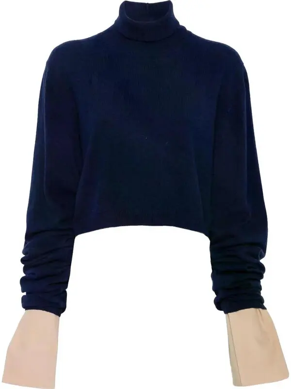 MAISON JEJIA Roll-neck Pullover - Blue