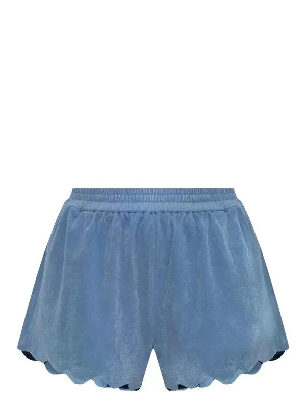 Marysia Bellini Scalloped Hem Shorts - Blue
