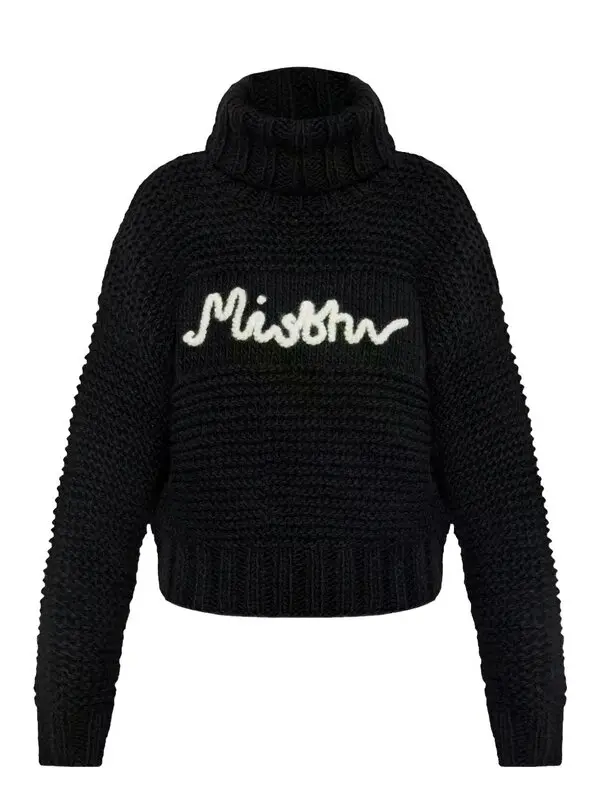 MISBHV Logo-detail Sweater - Black